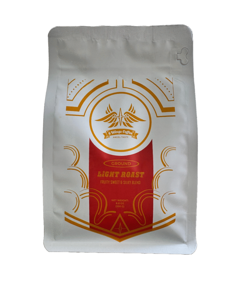 LIGHT ROAST GROUND COFFEE 8.8 oz (250 G) - 6Wings Coffee